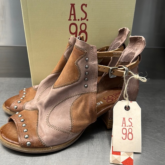 A.S.98 | Shoes | Last Pair As98 Maudie Patchwork Leather Sandals New ...